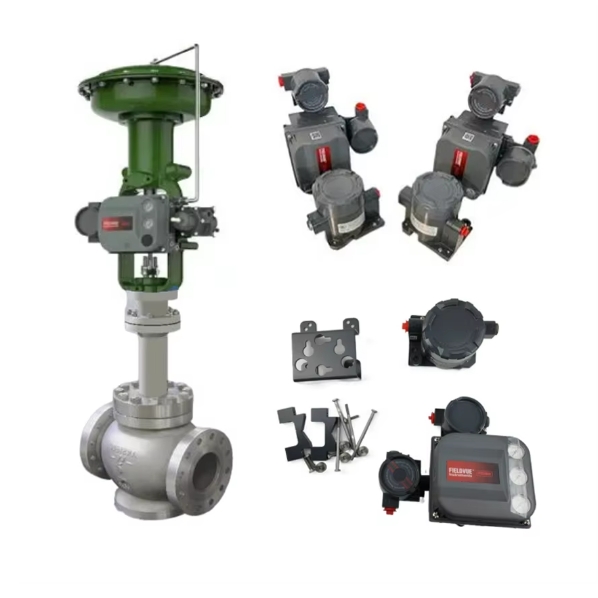 Fisher DVC6205+DVC6215 Pneumatic Control Valve with Positioner