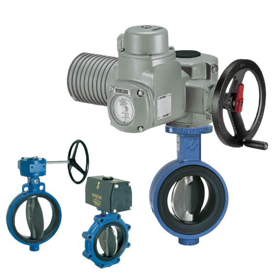Keystone Pneumatic Butterfly Valve and AUMA Actuator