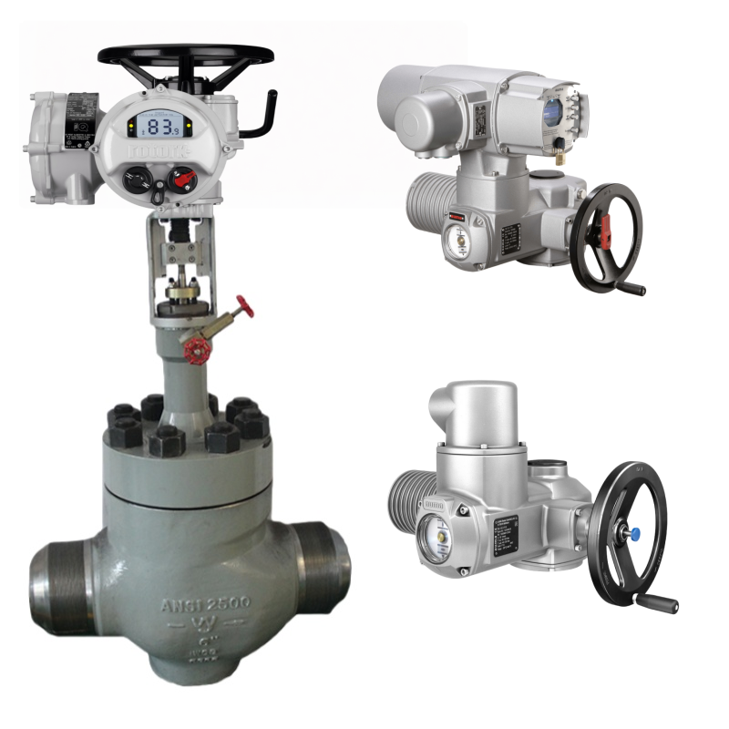 Rotork IQ Electric Actuator Valve for High-Temp Gas Control
