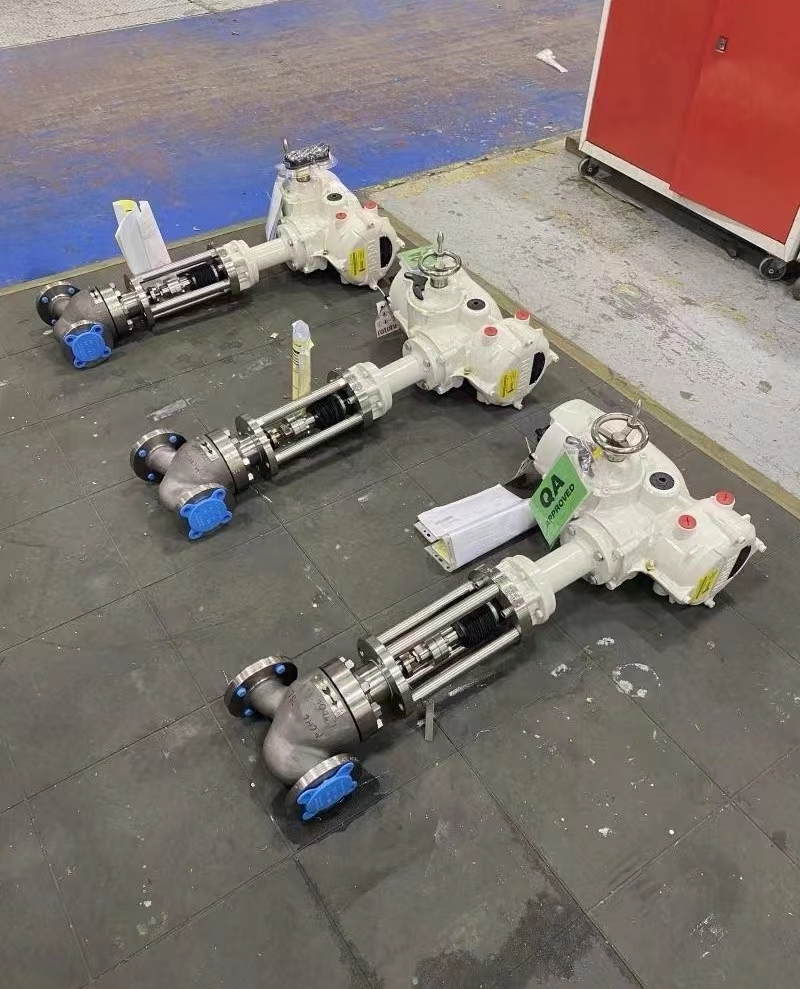 Rotork IQ Electric Actuator Valve for High-Temp Gas Control