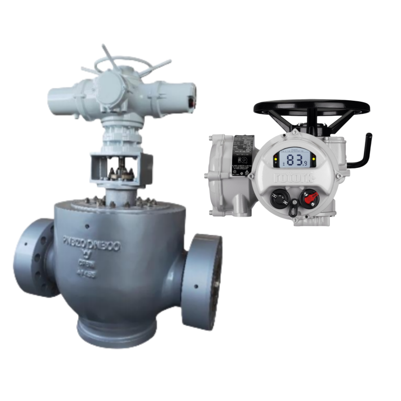 Rotork IQ Electric Actuator Valve for High-Temp Gas Control