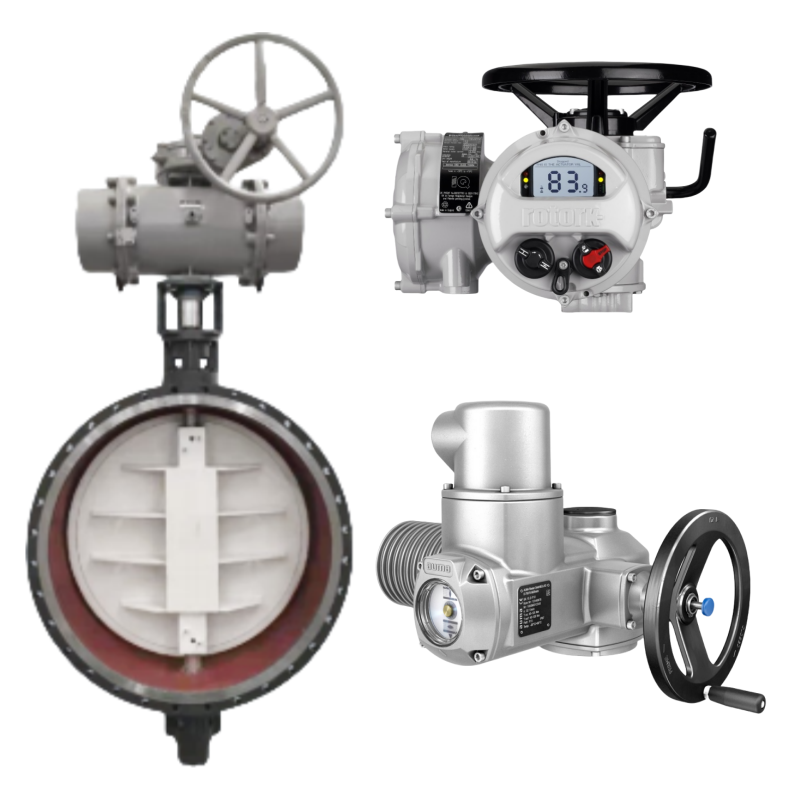 Rotork IQ Electric Actuator Valve for High-Temp Gas Control