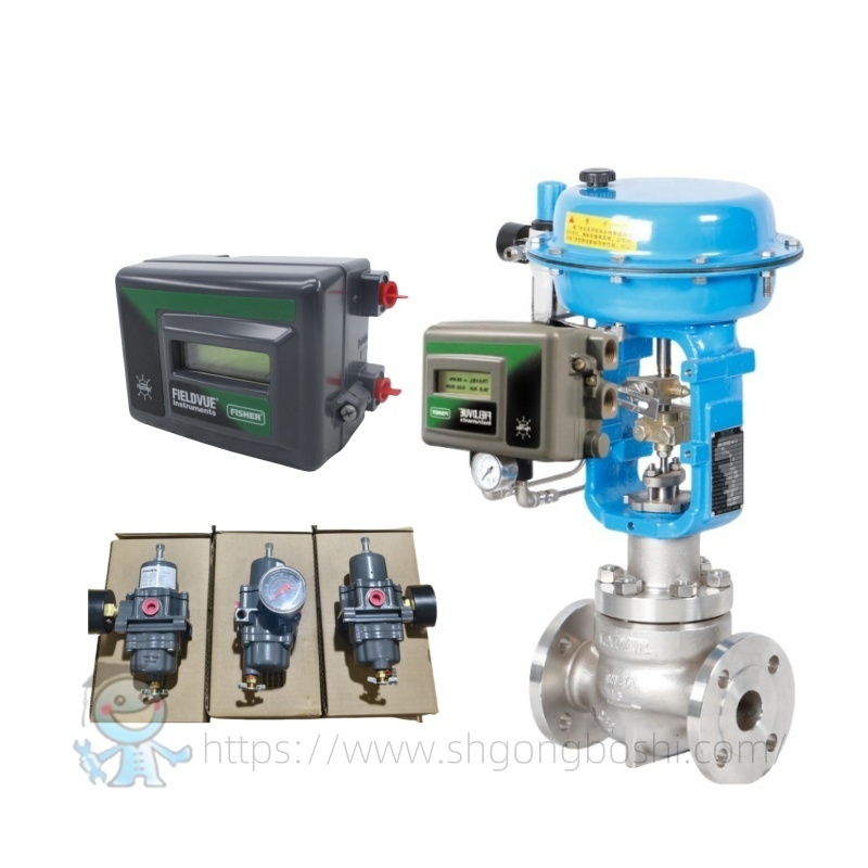 Fisher DVC2000 Digital Valve Positioner & 67CFR Pressure Reducer ...