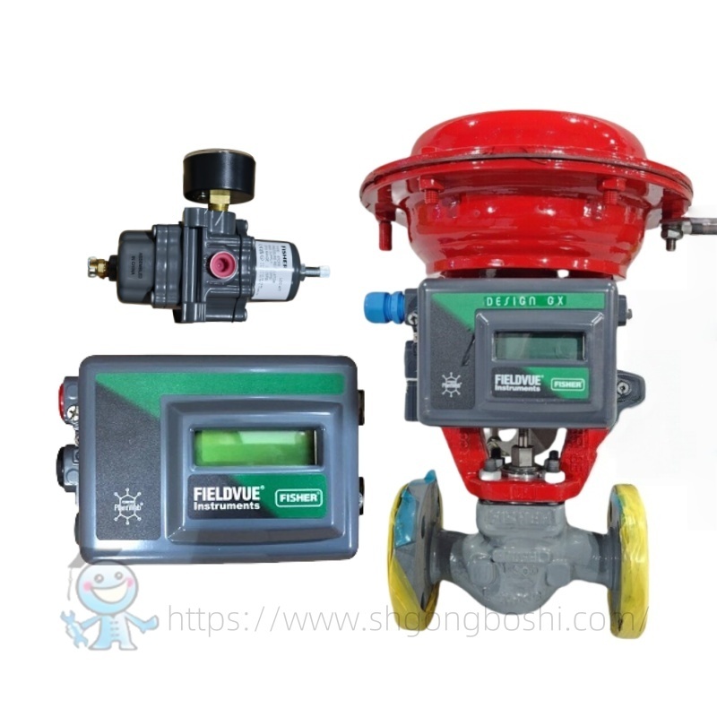 Fisher DVC2000 Digital Valve Positioner & 67CFR Pressure Reducer ...