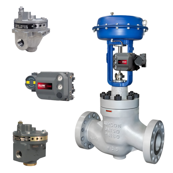 Pnuematic Control Valve and Fisher Valve Positioner and Other Valve ...