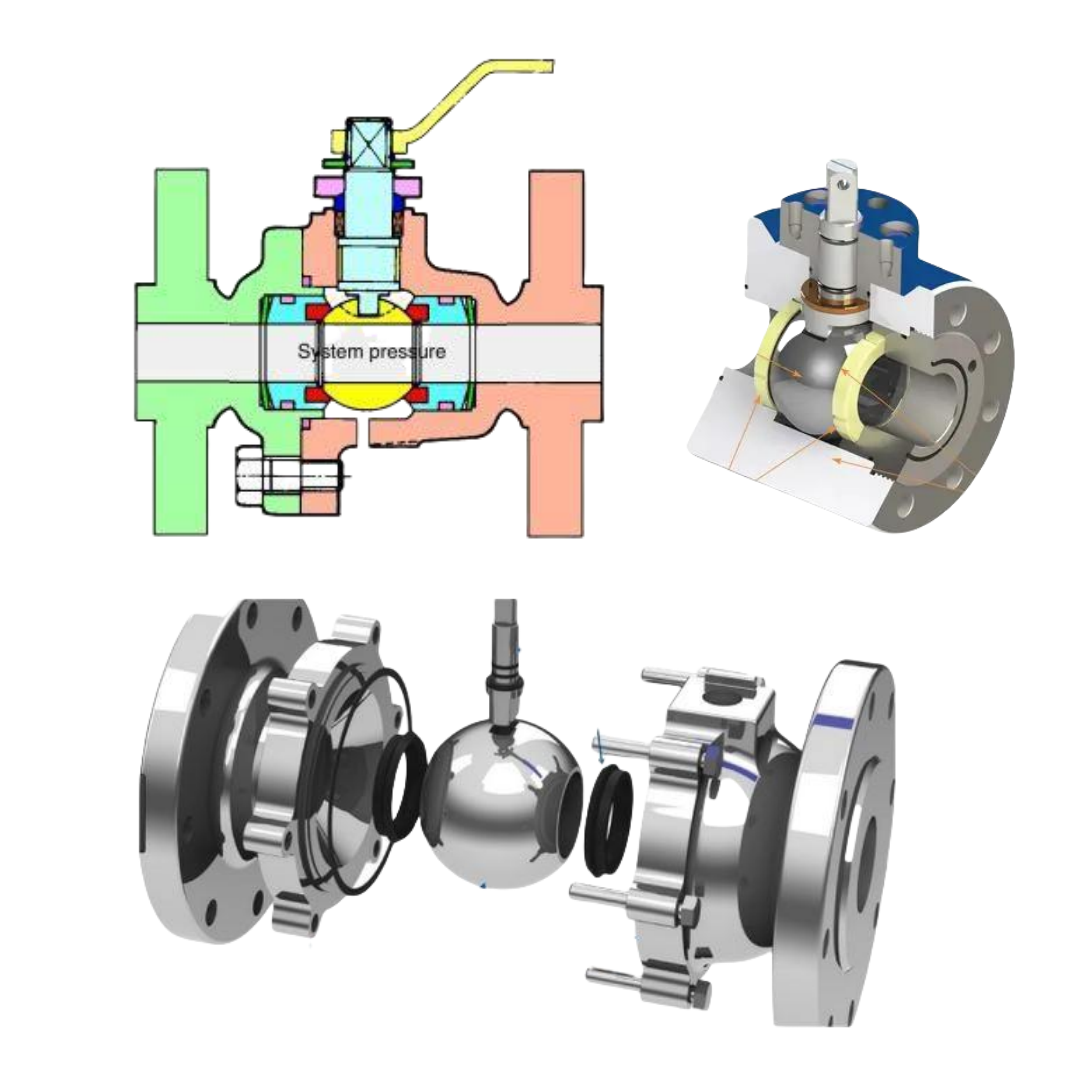 Famous On-off Valve KTM NB1 Three Way Floating Ball Valves Keystone ...