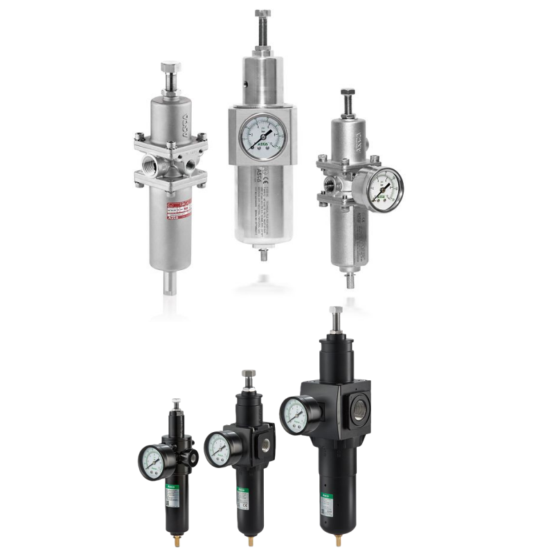 ASCO 342A Compressed Air Filter Regulator | Stainless Steel High-Flow ...