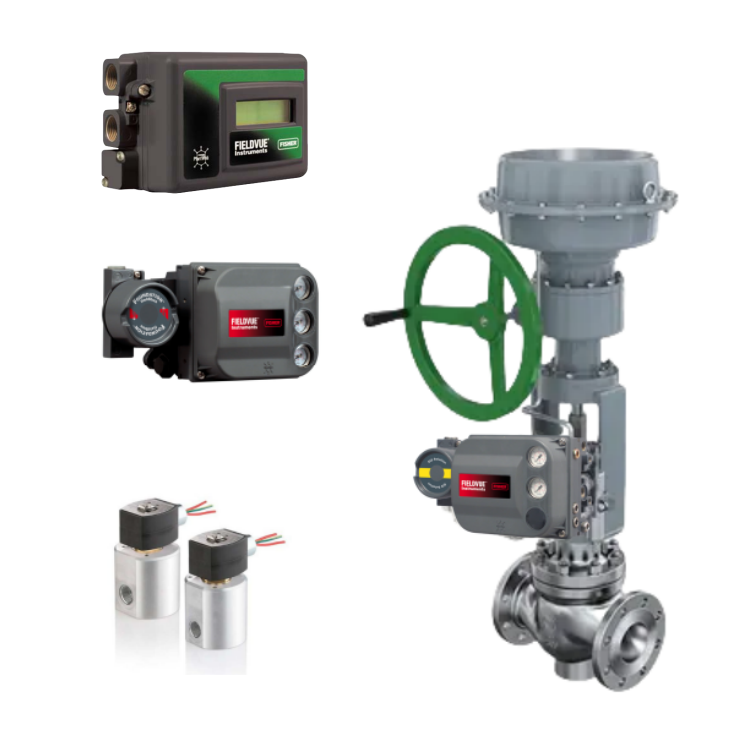 Oil and Gas Industry Pneumatic Valve Positioner Fisher DVC2000 DVC6200 ...
