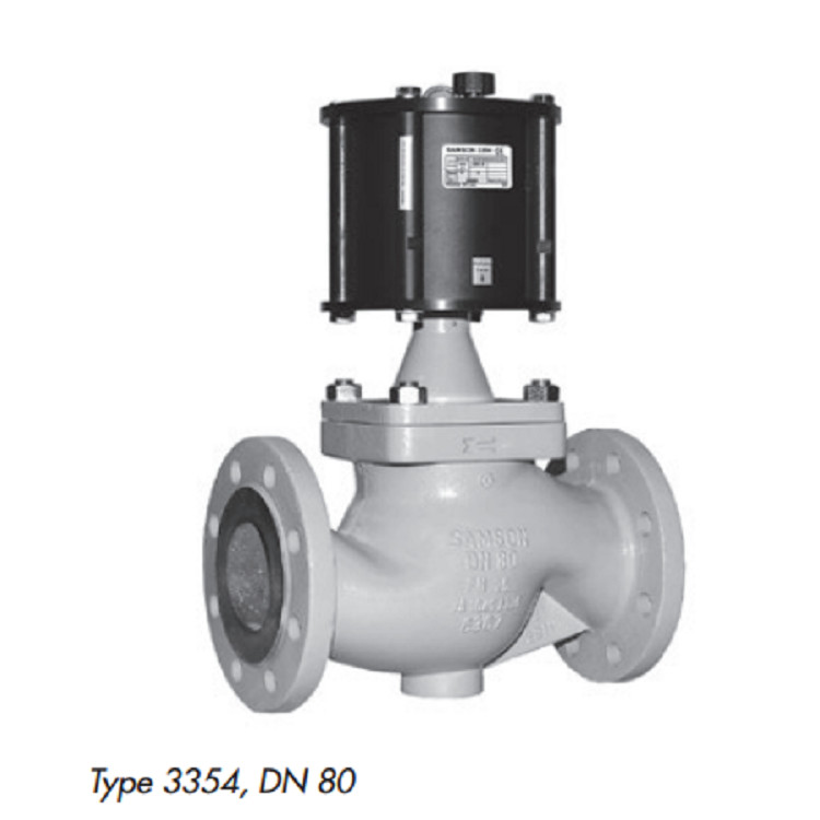 DIN Flow Pneumatic Globe Valve Alloy/Steel Material DN 15 - DN 80 Valve ...