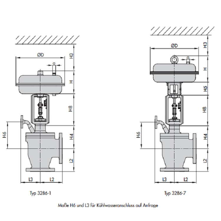 High Performance Pneumatic Steam Control Valve DN 50 - DN 300 Valve Size