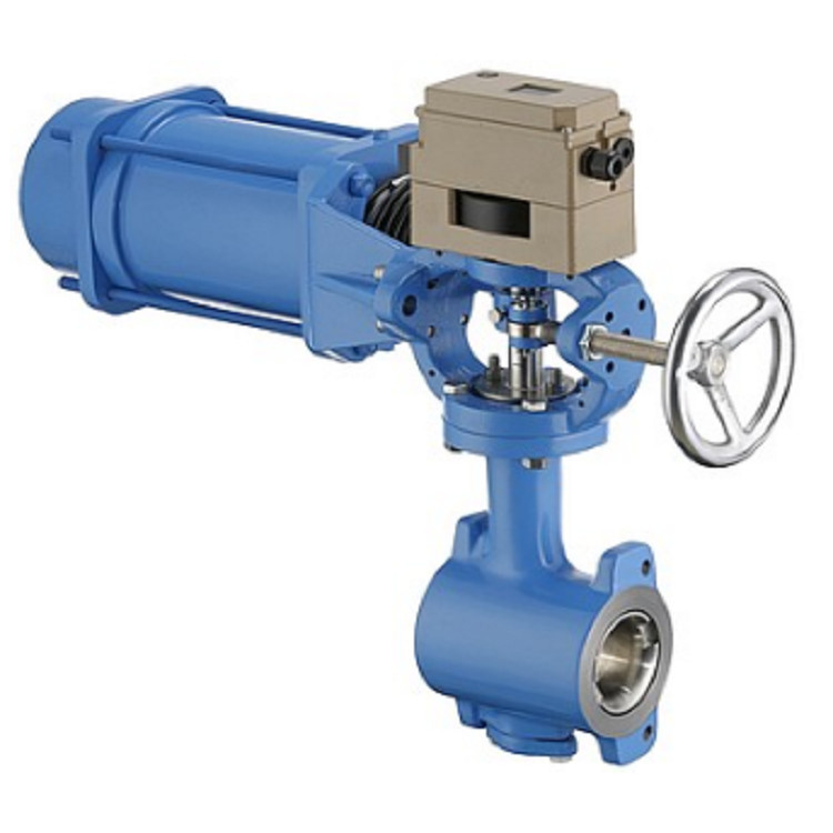 Rotary Plug Pneumatic Control Valve PN 10 - PN 40 Pressure Rating 72 ...