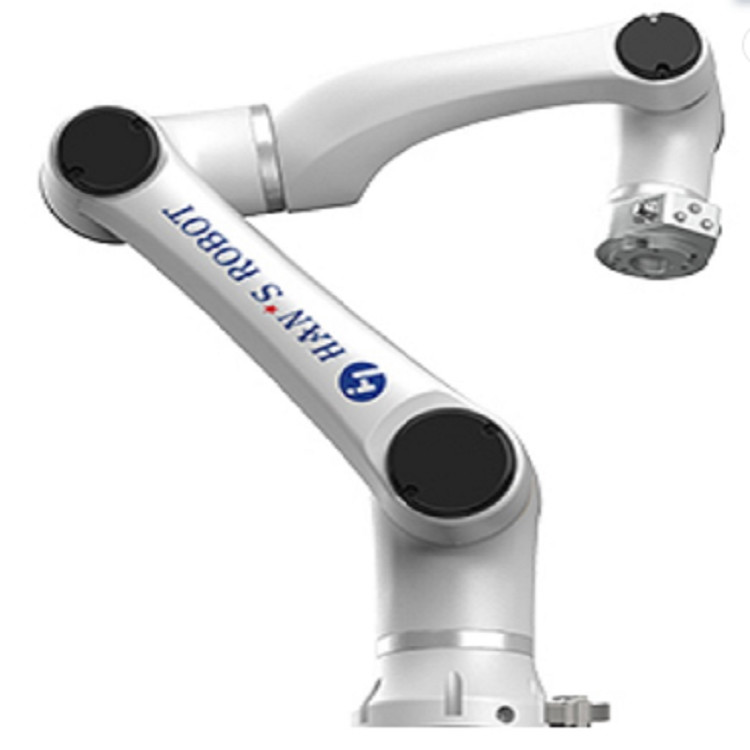 Collaborative robot arm with 6 axis Hans E5 and use for welding and grinding of mig welding robot
