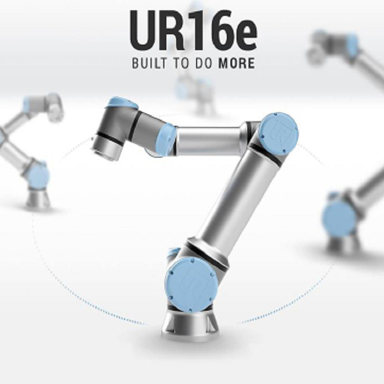 Collaborative robot UR16e with 6 axis cobot and maxmium reach 900mm and playload 16kg for mig ...