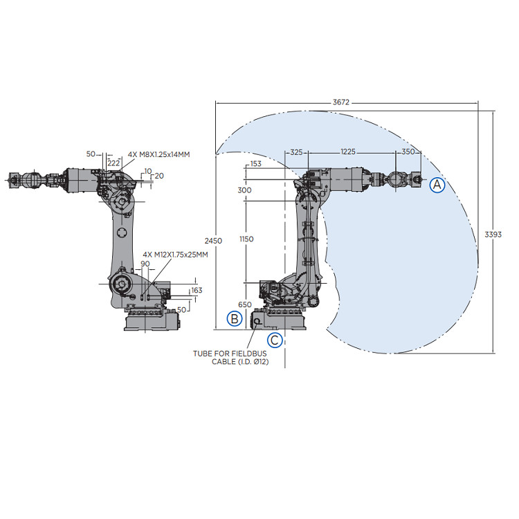 Spot Welding Machine SP165 With 165KG Payload And Robotic Welding Arm ...