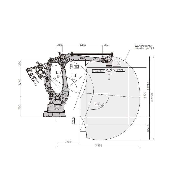 Robot Palletizer Cp180l 4 Axis Robotic Arm For Palletizing Automation As Palletizing Robot