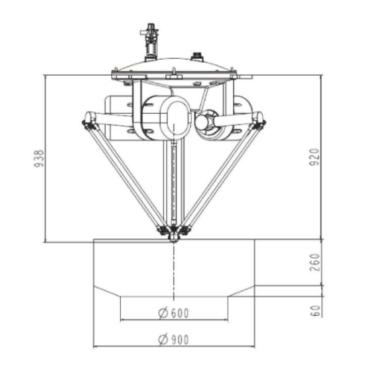 Sorting Robot China QJRB3-1A With Sorting Robotic Arm 4 Axis For Cnc Handling As Delta Robot