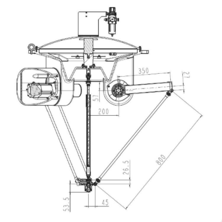 Sorting Robot China QJRB3-1A With Sorting Robotic Arm 4 Axis For Cnc Handling As Delta Robot
