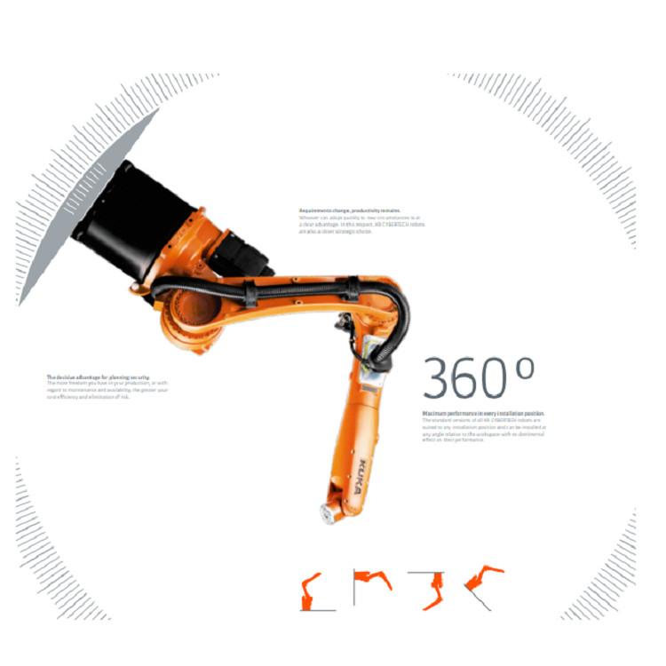 Kuka Industrial Robot Robot Gripper With 6 Axis Arm Kuka Payload Of 16 ...