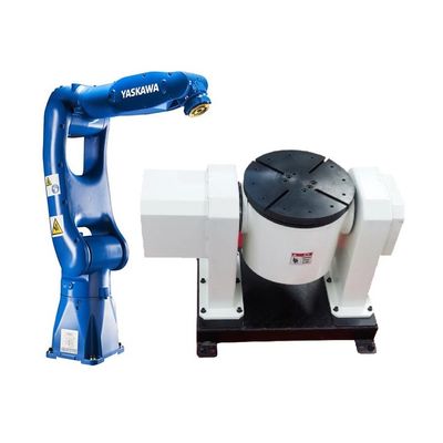 Yaskawa 6 Axis Robotic Arm Welding GP7 With CNGBS Welding Positioner ...