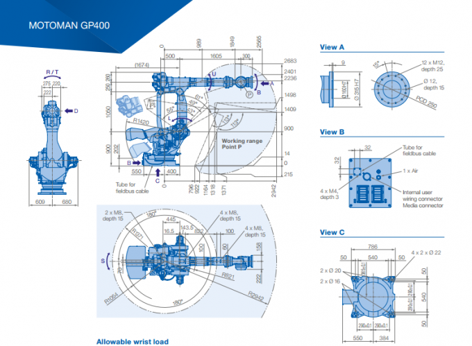 Handling Mounting Automatic Robotic Arm , GP400 Collaborative Universal ...