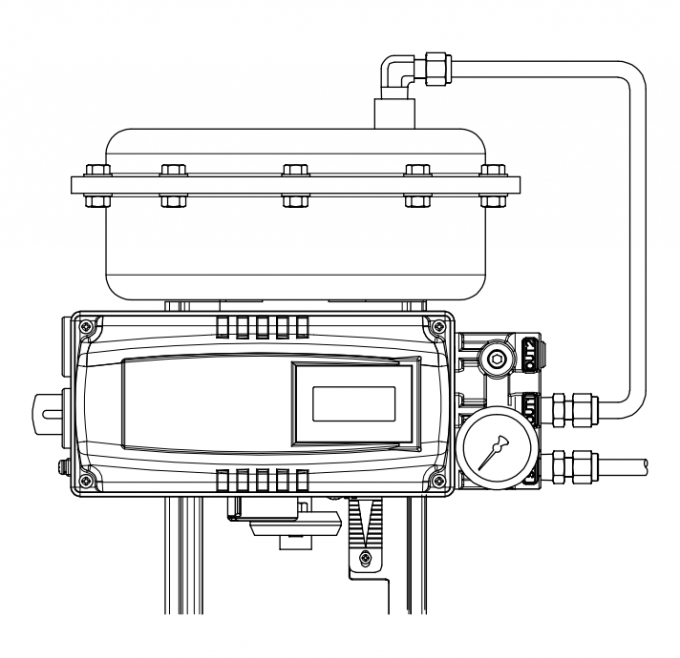 Accurate Electric Valve Positioner / Intelligent Valve Positioner PID ...