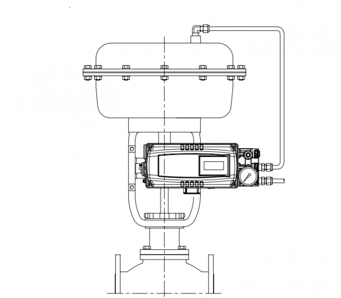PID Control YT-3350 Control Valve Positioner Single Acting Positioner ...