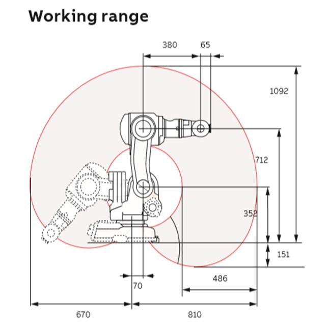 ABB IRB 140 small industrial robot arm with fast response 6-axes robot ...