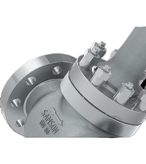 Samson Globe Valve 3251combination with actuators to regulate flow rate ...