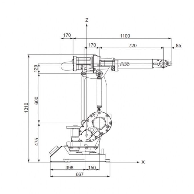 ABB Industrial Robot IRB 1410 With 6 Axis Industrial Robotic Arm With Panasonic Welding Machine ...