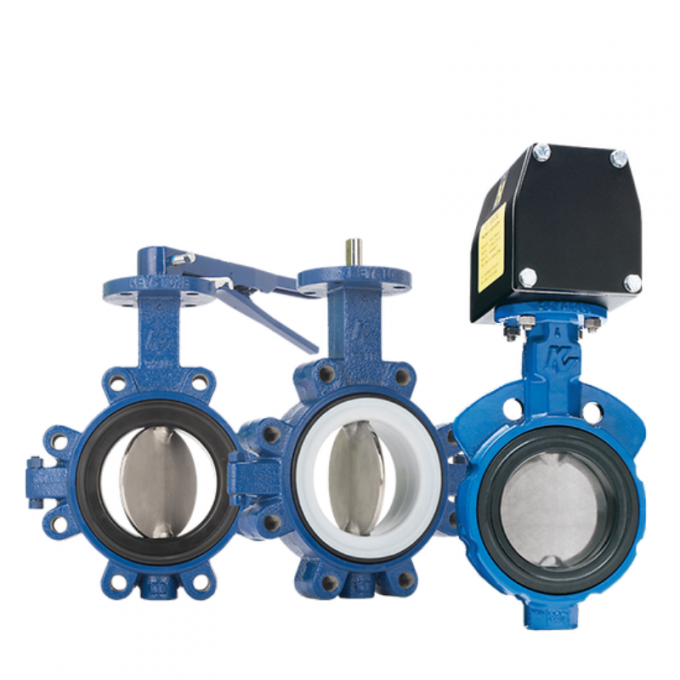 Keystone F9 Series Butterfly Flow Control Valve With Pneumatic Actuator