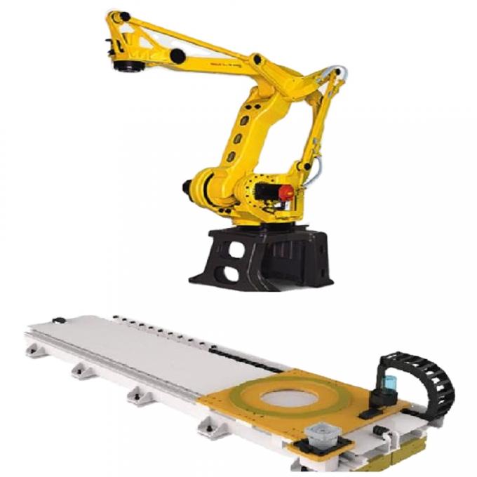 5 Axis Fanuc Palletizing Robot Industrial M-410iB/140H With GBS Robot Rail