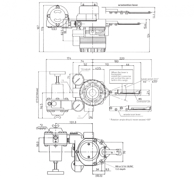 Avp300 Avp301 Avp302 Azbil Smart Valve Positioner Butterfly Valve With ...