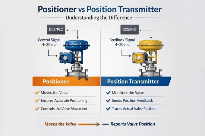 Valve Positioner vs Position Transmitter: Key Differences Explained