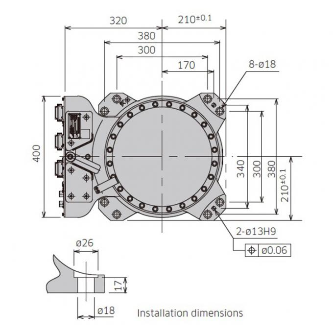 6 Axis Cnc Chinese Robot Arm Floor / Ceiling Mounting RS050N High Speed