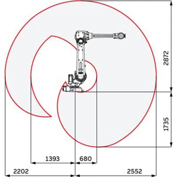 1727mm Height ABB Robot Arm Robotic Arm Welding Machine Standard IP67 ...